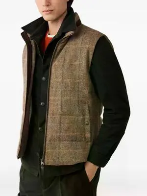 HACKETT  Herringbone Check Gilet