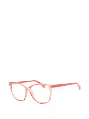 POLAROID Rectangle Frame Eyeglasses - Red