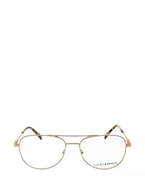 Lucky Brand Aviator Eyeglasses With Tone - Gold