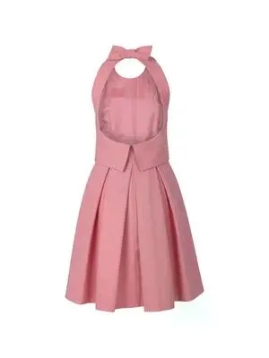 Valentino Garavani Bow-detail Pleated Dress