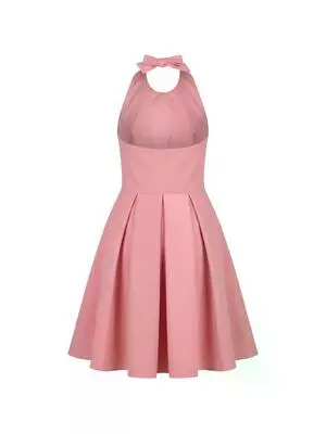 Valentino Garavani Bow-detail Pleated Dress