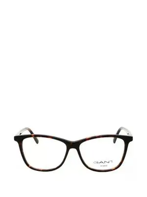 Gant Tortoiseshell-effect Rectangle Eyeglasses - Brown