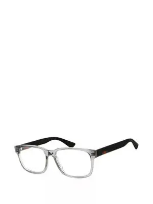 Gucci Rectangle Frame Eyeglasses - Grey