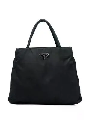 Prada 2000-2013 Tessuto City Tote Bag - Black
