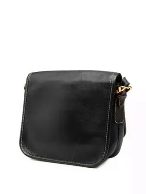 Loewe 20th Century Leather Anagram Crossbody Bag - Black