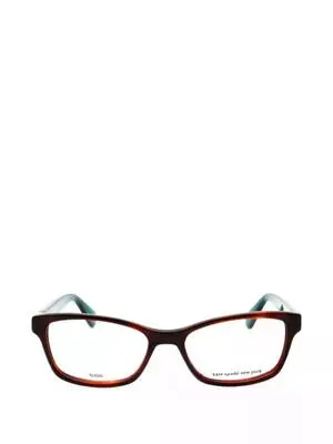 Kate Spade New York Renne Rectangle-frame Glasses - Brown