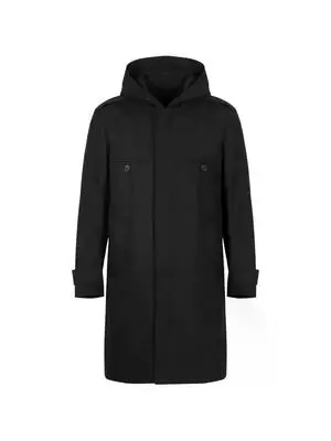 Valentino Garavani Hooded Coat - Black