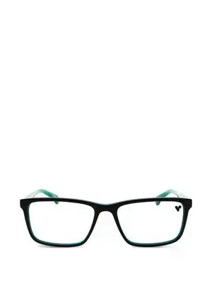 Calvin Klein Rectangle Eyeglasses - Black