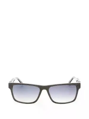Guess Geometric-pattern Rectangle-frame Sunglasses - Blue