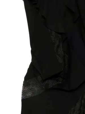 Junya Watanabe Ruffled Lace-panelled Dress