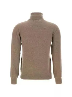 KANGRA Ribbed-trim Turtleneck Sweater