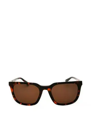 Gant Tortoiseshell-effect Rectangle-frame Sunglasses - Brown