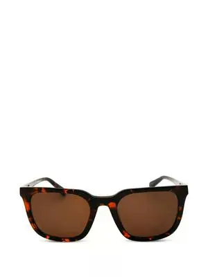 Gant Tortoiseshell-effect Rectangle-frame Sunglasses - Brown
