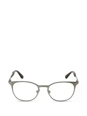 TOM FORD Oval Frame Eyeglasses - Grey