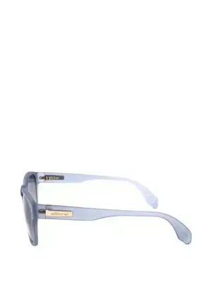 Adidas Round Frame Sunglasses With Gradient Lenses And Gold-tone Hardware - Grey