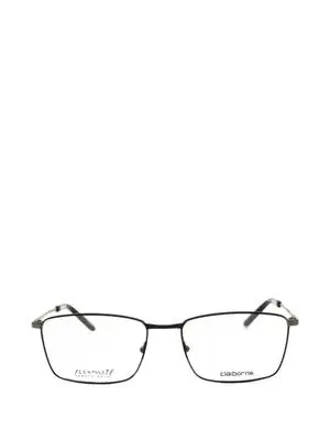 LIZ CLAIBORNE Rectangle Frame Eyeglasses - Black