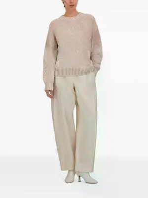 Herno Belted Virgin Wool Trousers