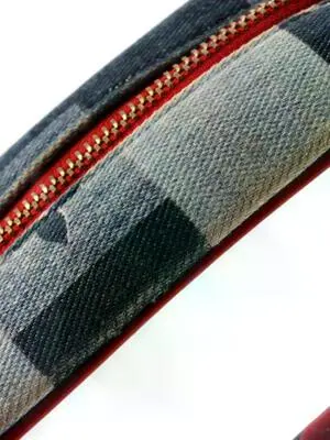 LOUIS VUITTON Damier And Monogram Patchwork Denim Shoulder Bag