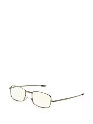 Tumi Rectangle-frame Glasses - Silver