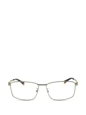 POLAROID Rectangle Frame Eyeglasses - Silver