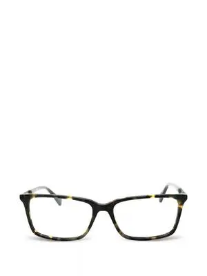 KENNETH COLE Tortoiseshell-effect Rectangle Eyeglasses - Grey