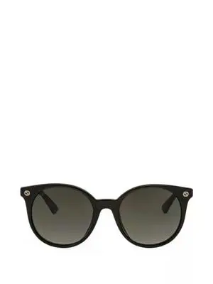 Gucci Interlocking G Round-frame Sunglasses - Black