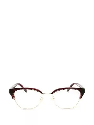 COACH Cat Eye Eyeglasses With Tortoiseshell Accents - Red