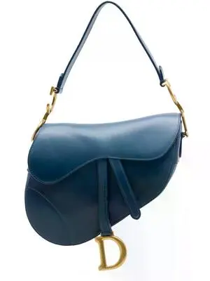 Dior Gradient Calfskin Saddle Bag - Blue
