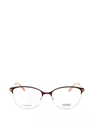 Jones New York Oval Frame Eyeglasses - Red