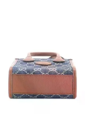 Gucci Interlocking G Patch Denim Mini Satchel