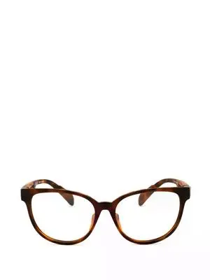 Adidas Tortoiseshell-effect Cat-eye Frame Eyeglasses - Brown