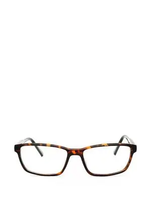NAUTICA Tortoiseshell Effect Rectangle Frame Eyeglasses - Brown