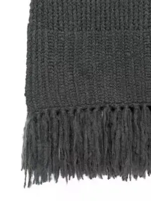 EMERSON RENALDI Ribbed-knit Fringed Scarf