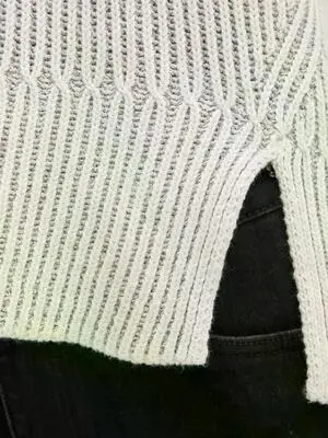 OUI Ribbed Knit Sweater With Metallic Thread Detail