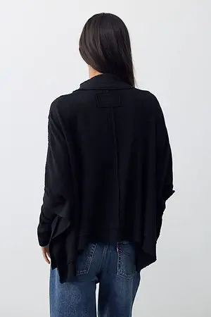 We The Free Moon Daisy Turtle-neck Two-piece Top - Black