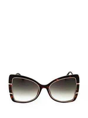 Guess Tortoiseshell-effect Cat-eye Sunglasses - Brown