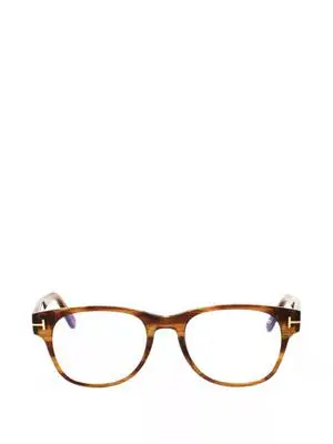 TOM FORD Oval-frame Glasses - Brown