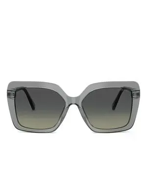 SWAROVSKI Square-frame Crystal-embellished Sunglasses - Grey