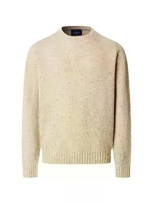 HACKETT LONDON Donegal Wool Sweater - Neutrals