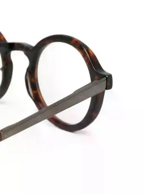 Matsuda Tortoiseshell-effect Round-frame Glasses