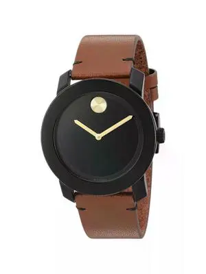 Movado Logo-detail 42mm Watch - Black