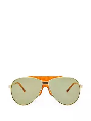 Attico Pilot-frame Sunglasses - Gold