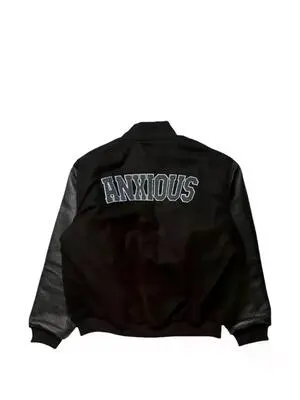 ANTI SOCIAL SOCIAL CLUB Team Anxious Varsity Jacket - Black