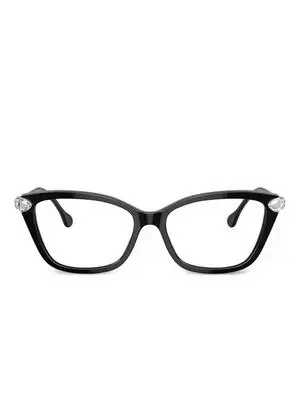 SWAROVSKI Crystal-embellished Cat Eye-frame Glasses - Black