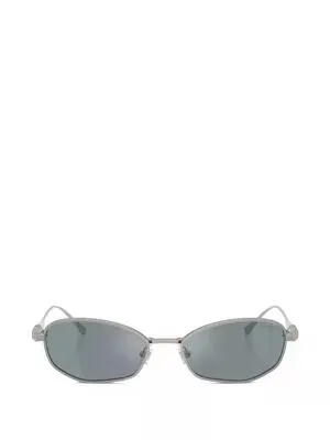 SWAROVSKI Metal Oval-frame Sunglasses - Silver