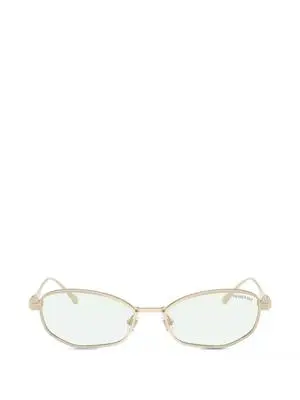 SWAROVSKI Geometric-frame Sunglasses - Gold