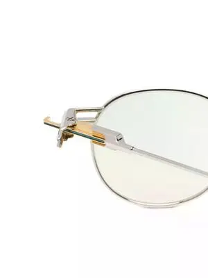 Dita 68 Lineage Round-frame Eyeglasses - Silver