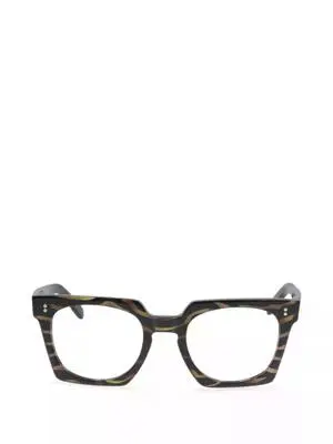 KADOR Maya Geometric Frame Eyeglasses - Brown
