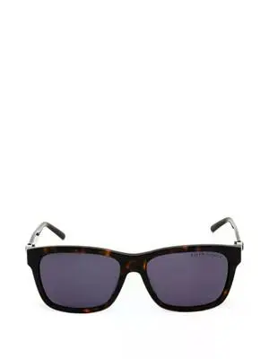 Ralph Lauren Tortoiseshell-effect Rectangle-frame Sunglasses - Brown