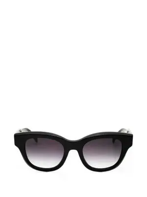 TOUS Round Frame Sunglasses With Purple Gradient Lenses - Black